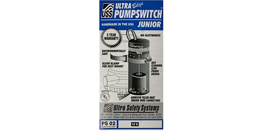 USS Bilge Pump Switch – JR. - 12 Volt.
