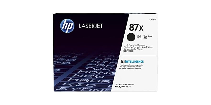 HP 87X Black High-yield Toner Cartridge