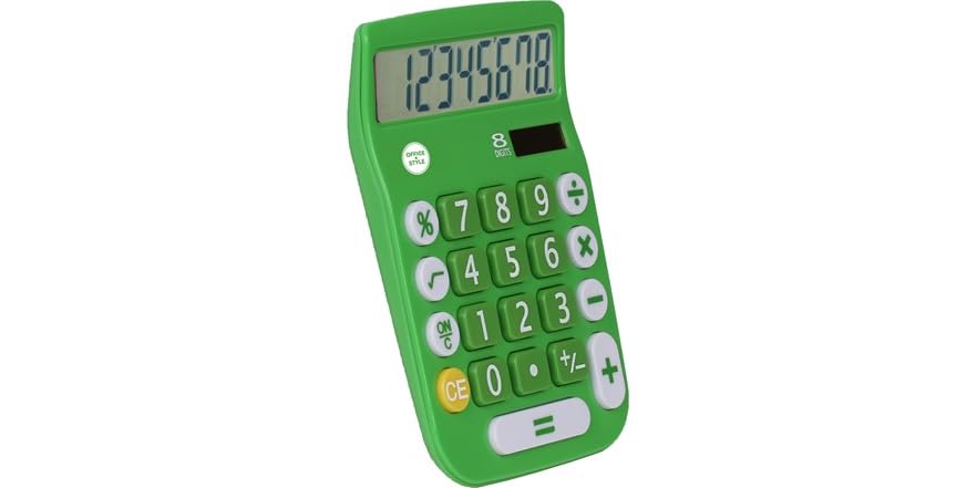 8 Digit Dual Powered Calculator 6 Pack