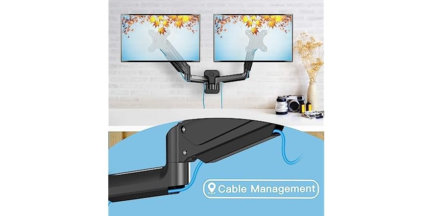 Monitor Wall Mount, Dual Monitor Stand