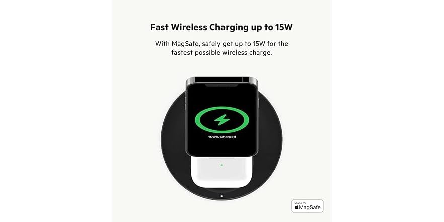 (NEW) Belkin MagSafe 2-in-1 Wireless Charging Stand