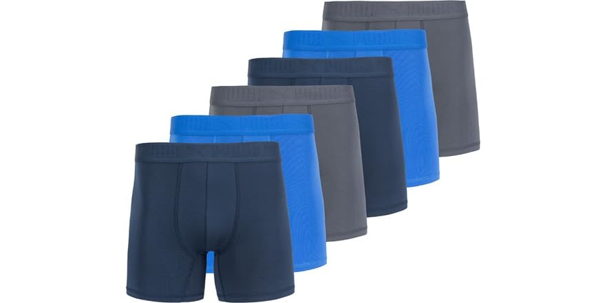 PUMA 6 Pack Ultra Soft Boxer Briefs