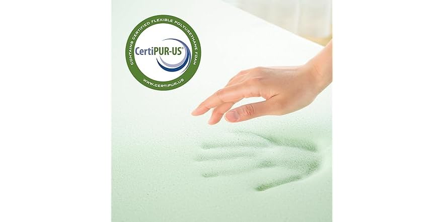 ZINUS Green Tea Memory Foam Topper
