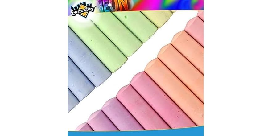 Chalk City Neon Sidewalk Chalk for Kids