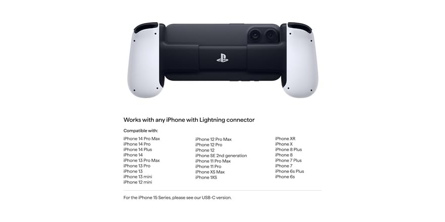 (2nd Gen) BACKBONE One Mobile Gaming Controller for iPhone (Lightning)