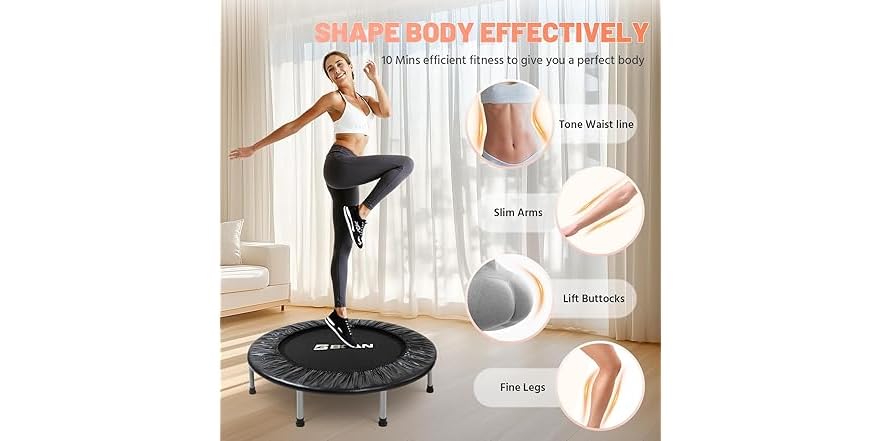 BCAN 38" Foldable Mini Trampoline