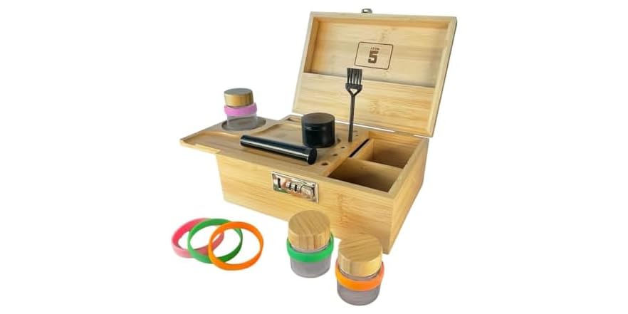 ATOM5 Premium Bamboo Storage Box