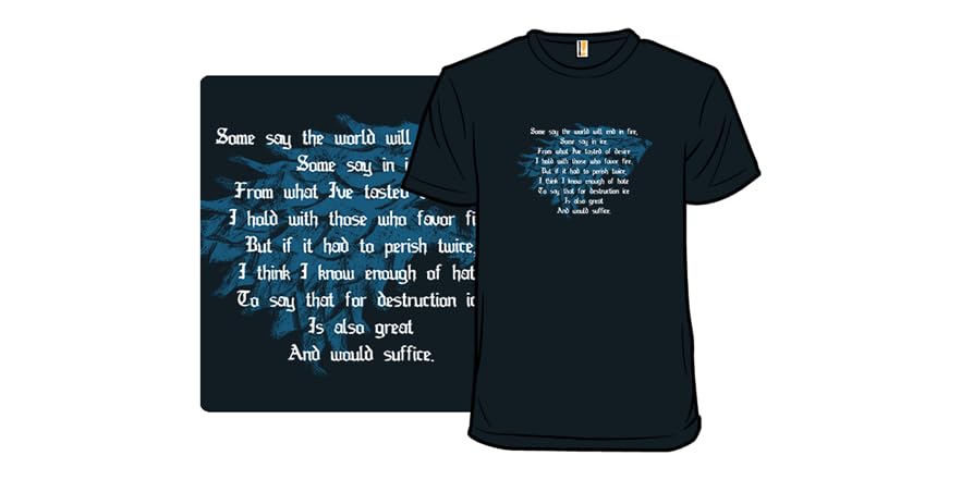 A Poem of "Fire and Ice" by Robert Frost