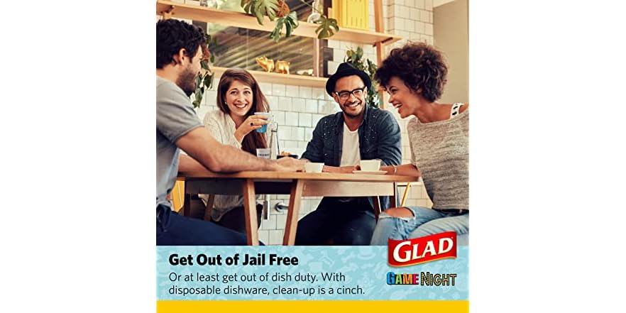 Glad Game Night Monopoly Paper Cups