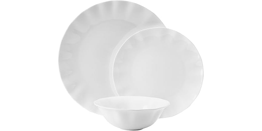 Mikasa Elodie Scalloped 12 Piece Bone China Set
