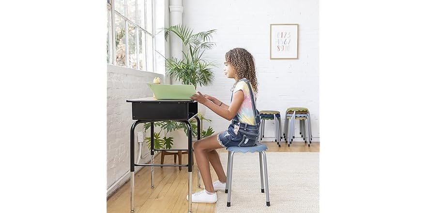 ECR4Kids Daisy Stackable Stool Set