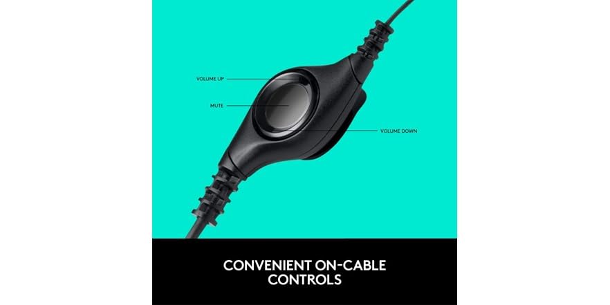 Logitech H390 Wired Headset (16-Pack) (Open Box)