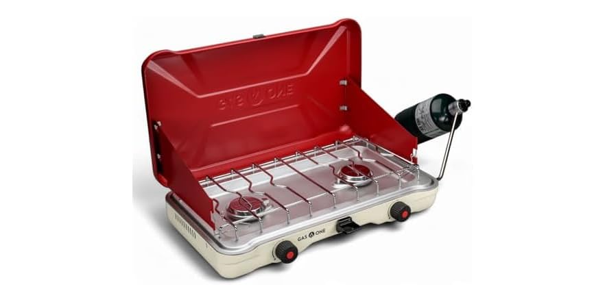 GasOne Portable Camping Stove - Red