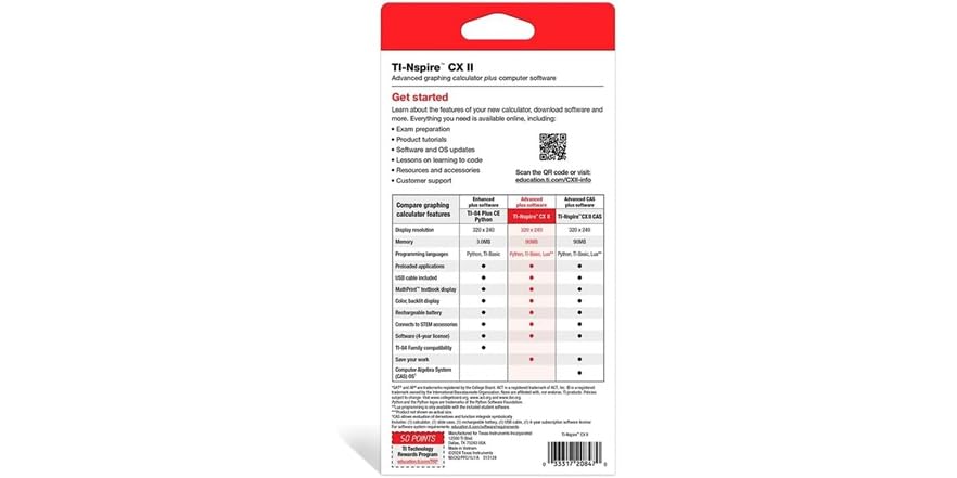 Texas Instruments Color Graphing Calculator