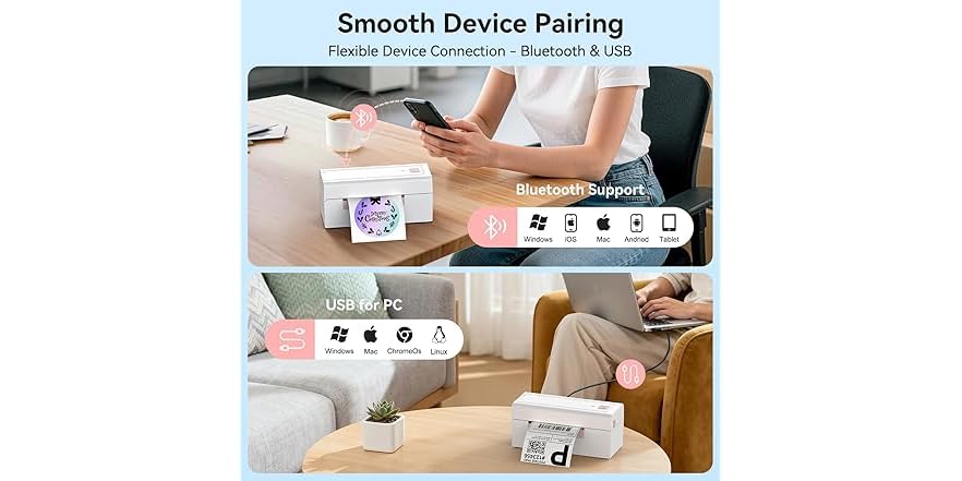 Hoorola Bluetooth Thermal Label Printer