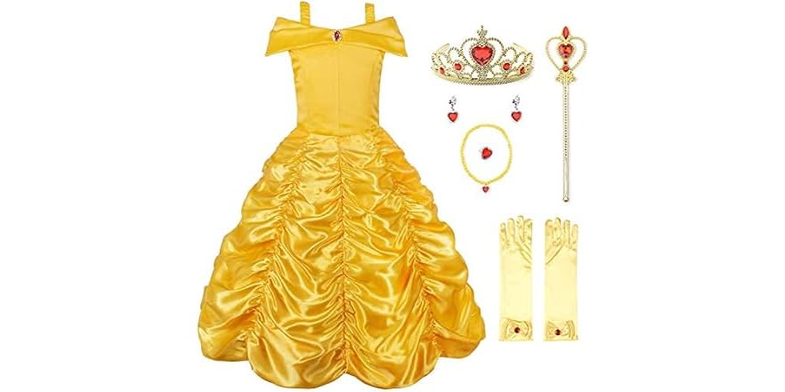 Girls Princess Layered Costume Dress