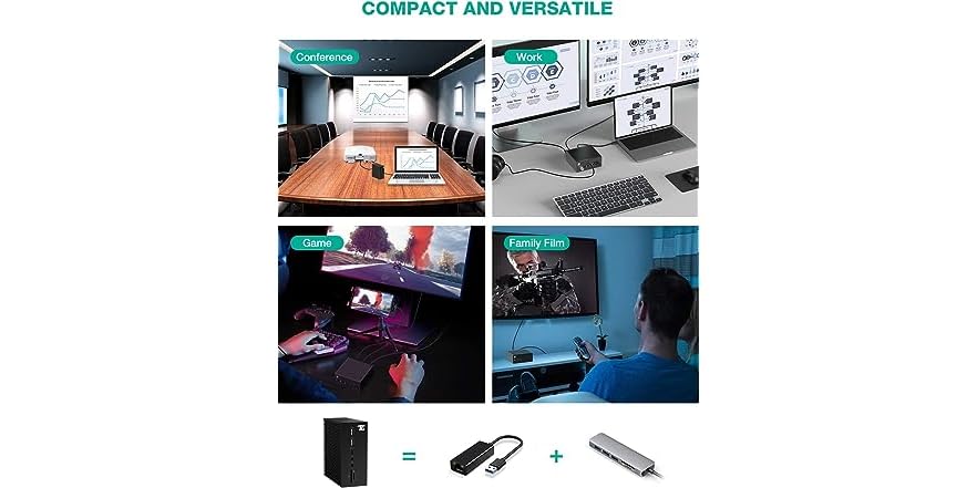 Tiergrade USB C Docking Station Dual Mon
