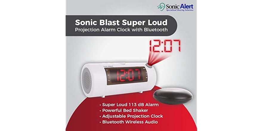 Sonic Alert Sonic Blast Alarm Clock