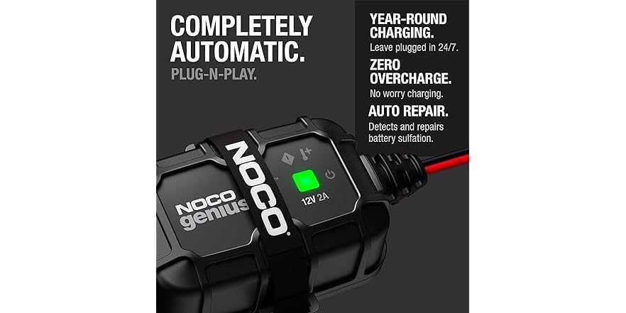 NOCO GENIUS2D, 2A Direct-Mount Onboard Car Battery Charger