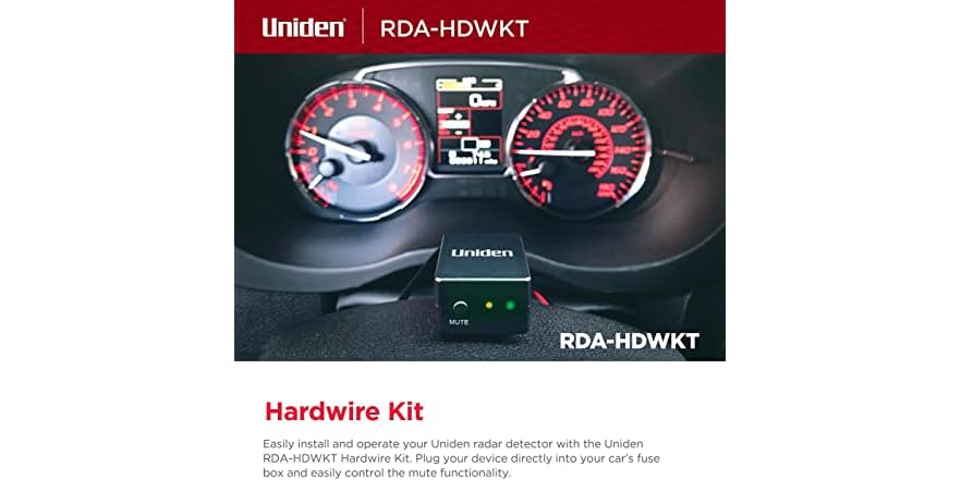 Uniden Radar Detector Smart Hardwire Kit