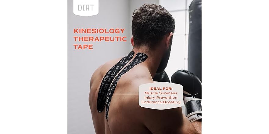 DIRT Tape - Athletic Kinesiology Tape - Grey