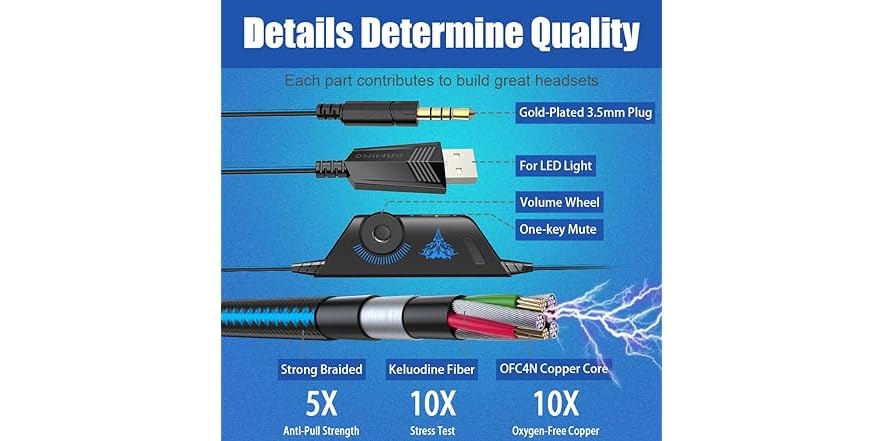 BENGOO G9000 Wired Gaming Headset