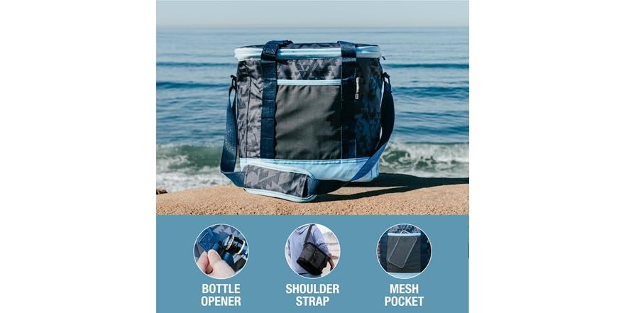 CleverMade Collapsible Cooler Bag, 24 Can - Camo