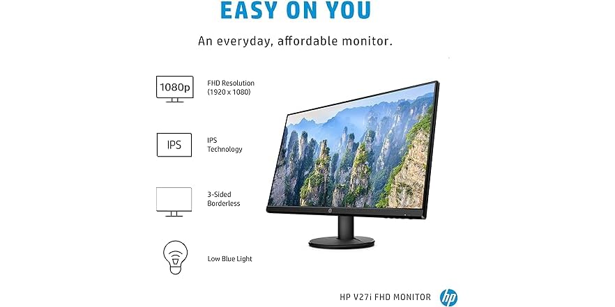 HP V27i FHD Monitor 27-inch Diagonal Full HD Monitor