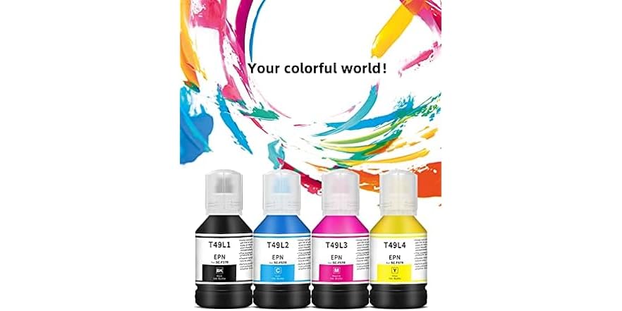 4 Pack T49 Epson Ink Refill