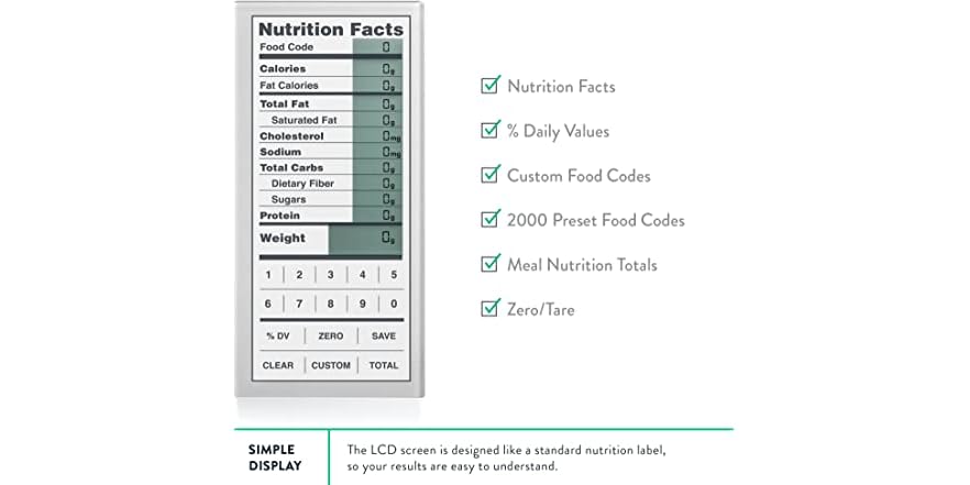 Digital Nutrition Food Scale