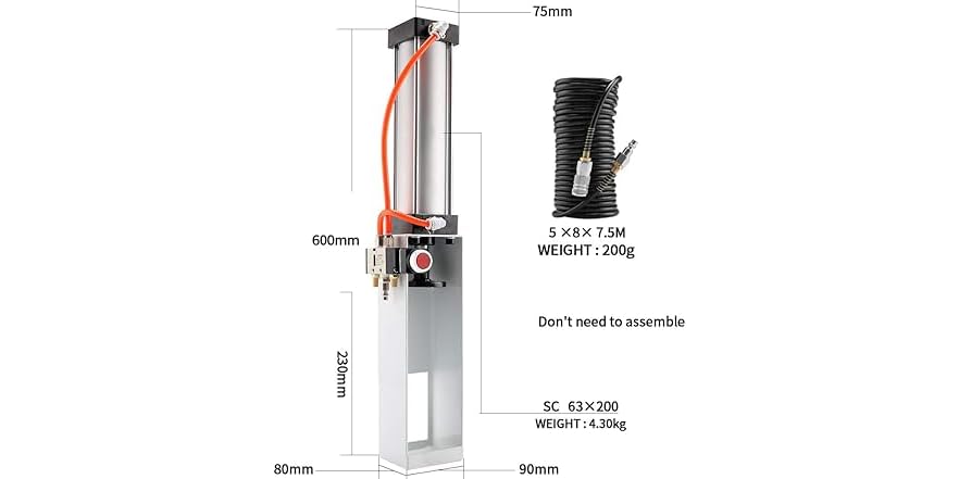 Super Leader Pneumatic Cylinder Aluminum Can Crusher