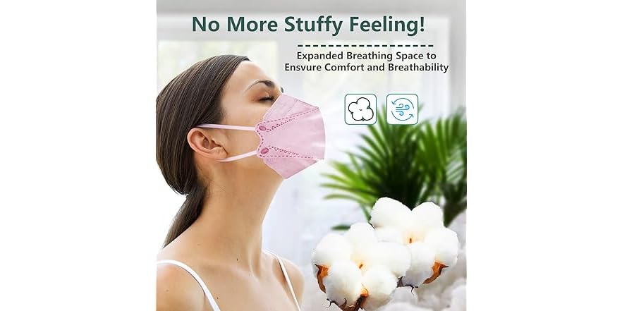 120 Pcs KF94 Multicolored Masks