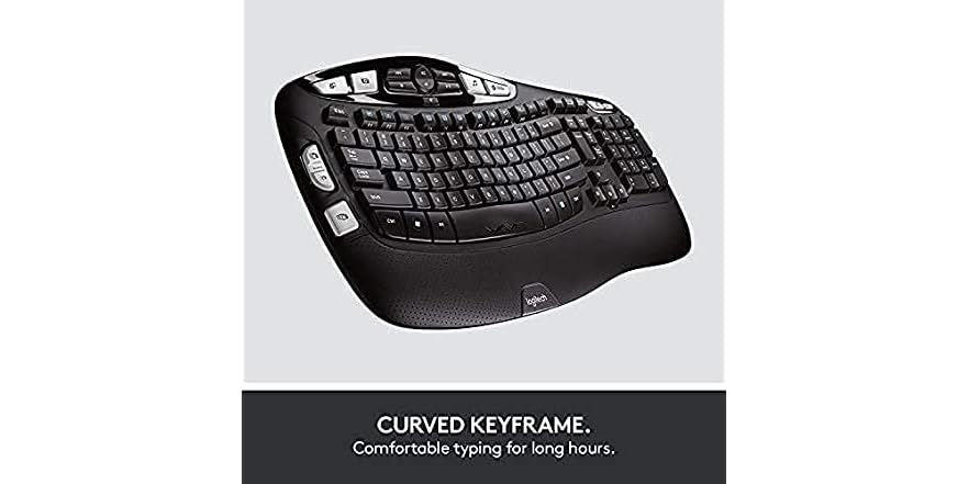 Logitech MK570 Wireless Wave Keyboard and Mouse Combo (Open Box)