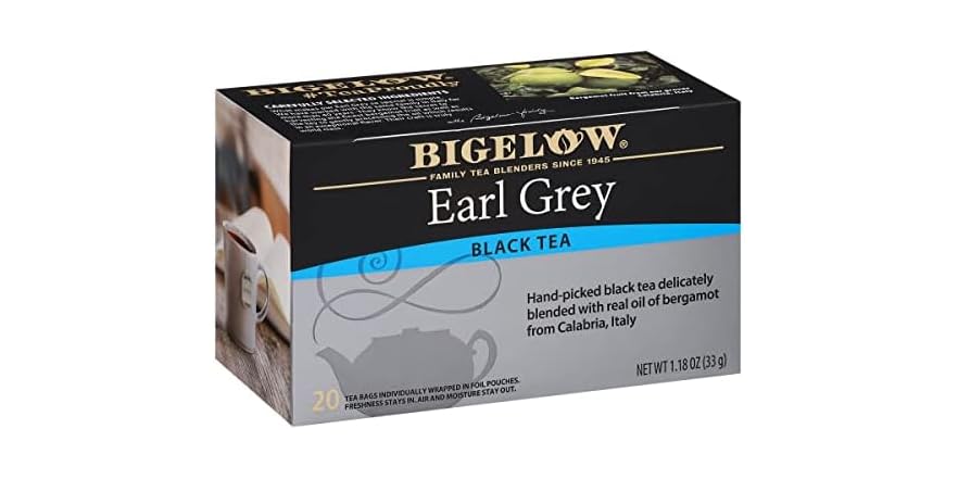 Bigelow, Earl Grey Tea (Caffeinated), 20 Count