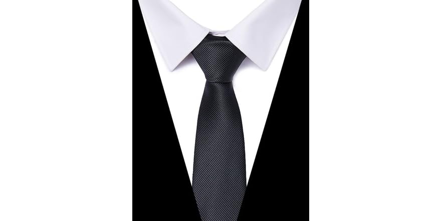 Formal Men’s Necktie - Classic Black Texture