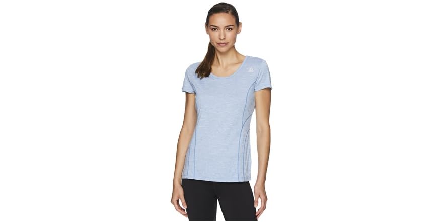 Reebok FittedVarigated Heather JerseyTee