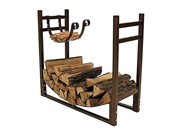 Sunnydaze Décor Log Rack w/ Kindling Holder