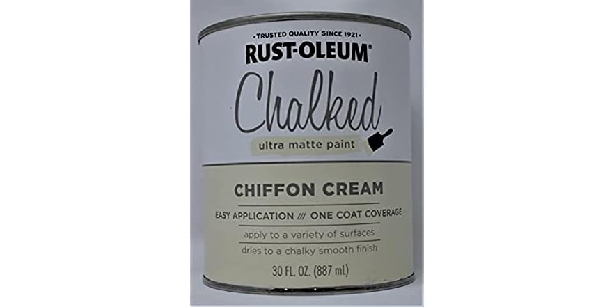Rust-Oleum Ultra Matte Chiffon Cream Paint 30 oz.