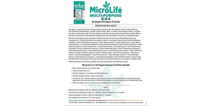 MicroLife Organic Fertilizer