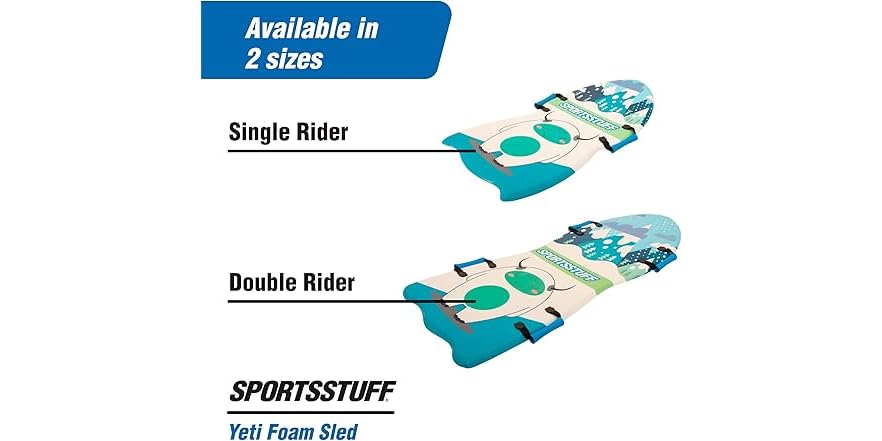 SportStuff 1 Person Foam Sled