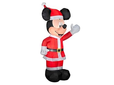 Airblown Mickey Santa