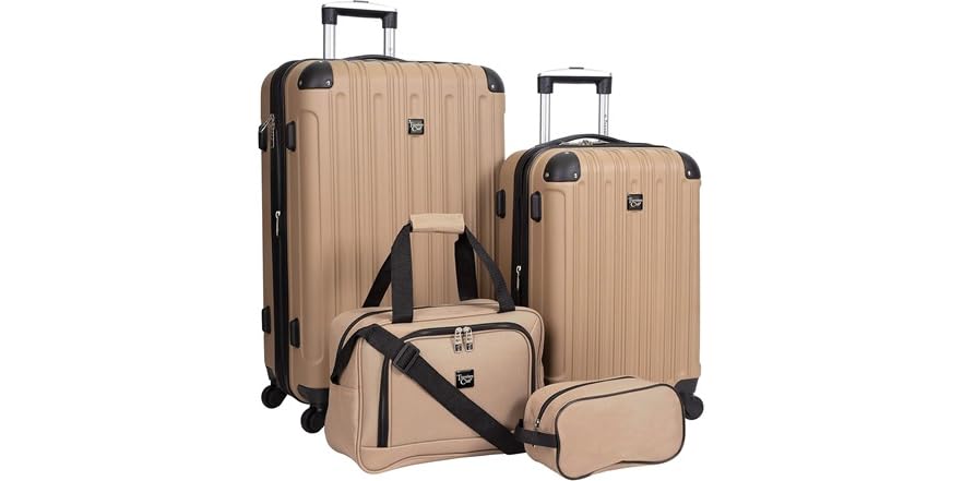 Travelers Club Midtown Hardside Luggage Travel, 4-Piece Set