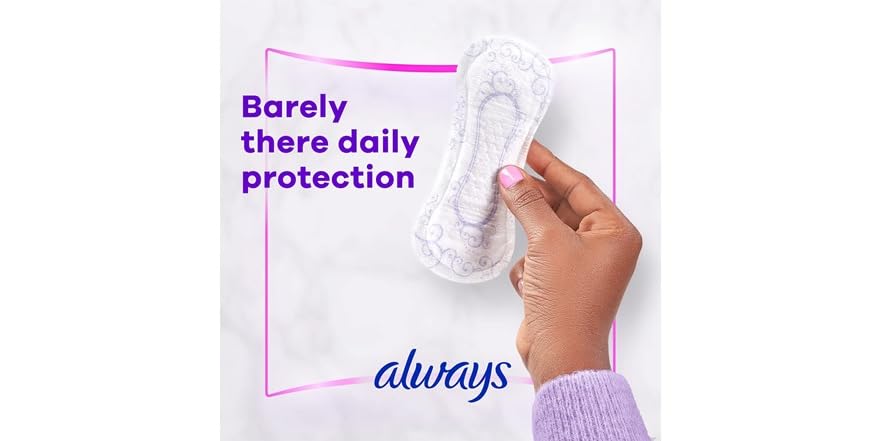 Always Radiant Daily Liners 96 Count