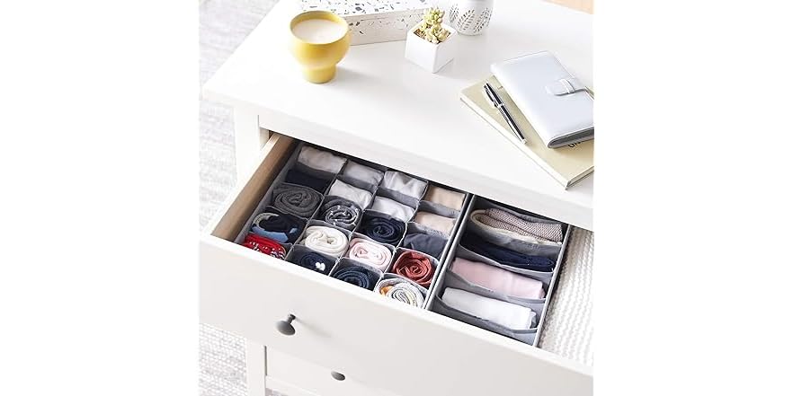 Amazon Basics Drawer Organizers, 2-pack