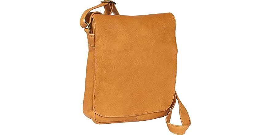 Le Donne Leather Vertical Flap Over Bag