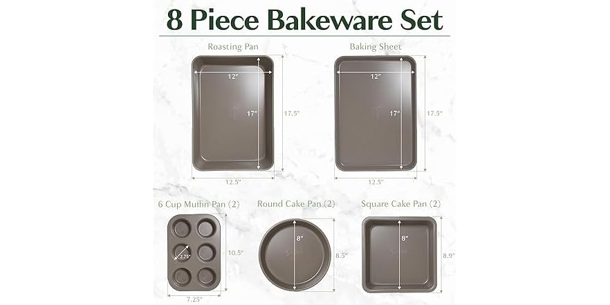 Goodful All-In-One Nonstick Bakeware Set
