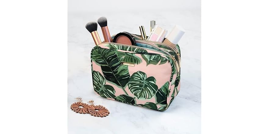 Conair Makeup Bag Pink Palm