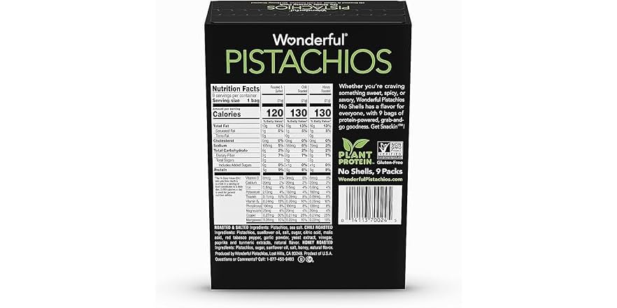 Wonderful Pistachios No Shells, 3 Flavor
