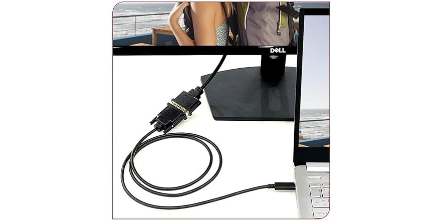 USB-C to DVI Cable Adapter 6ft