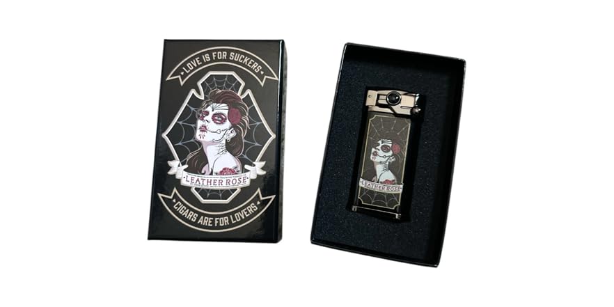 Deadwood Leather Rose Torch Lighter